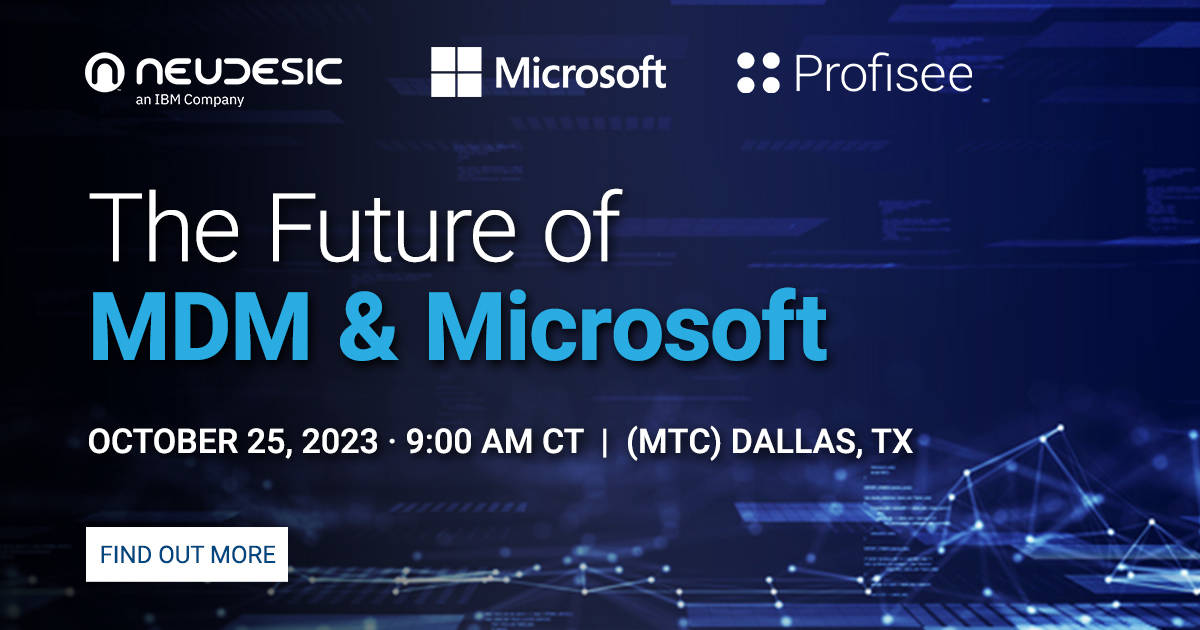 Event - The Future of MDM & Microsoft Fabric - Dallas