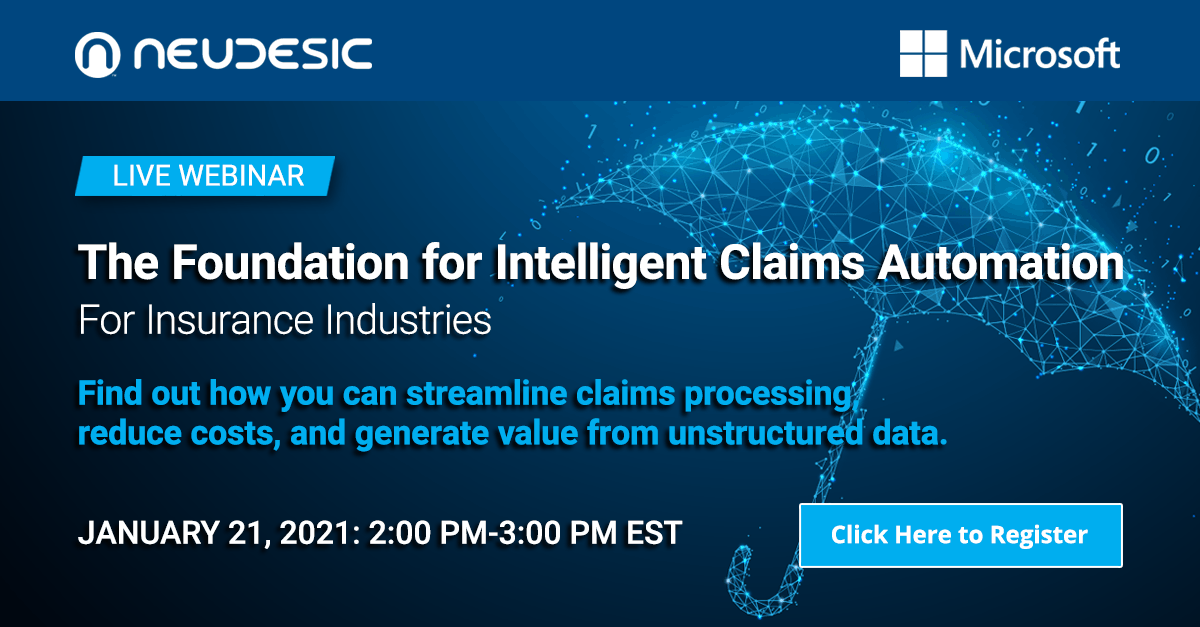 Webinar-The Foundation for Intelligent Claims Automation For Insurance ... Webinar-The Foundation for Intelligent Claims Automation For Insurance ...